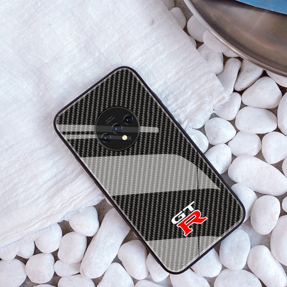 GTR Tempered Glass Carbon Fiber Case – CarFansZone